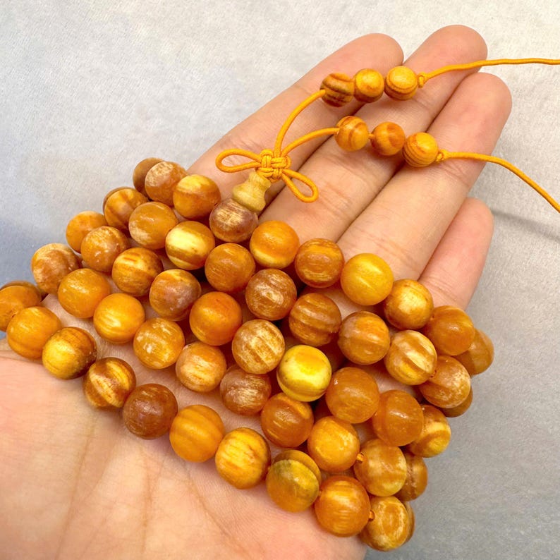 108 Bead 8mm Dragon Blood Rosary, Raw Dragon Blood Mala - Etsy