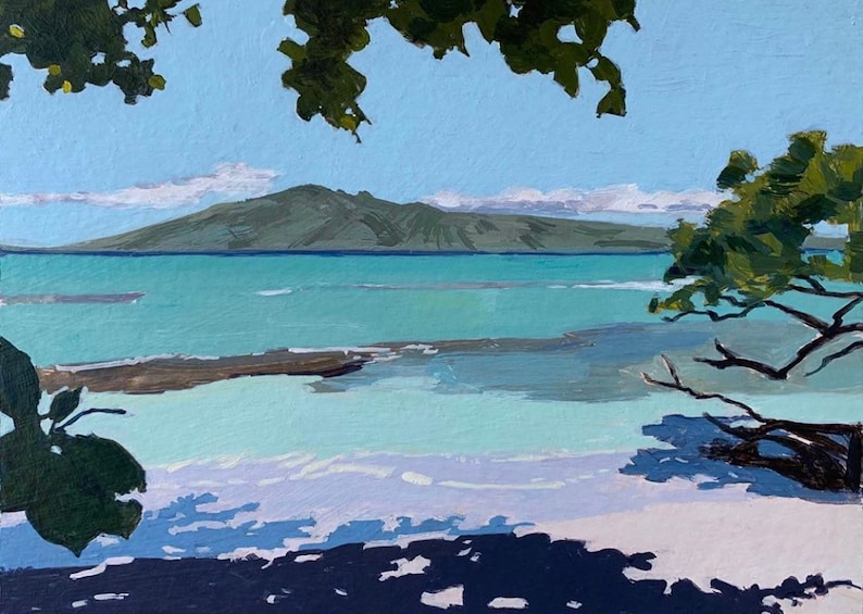 Maui Art, Honokōwai Beach Park, Beach in Maui, Hawaii Matted Art Print ...