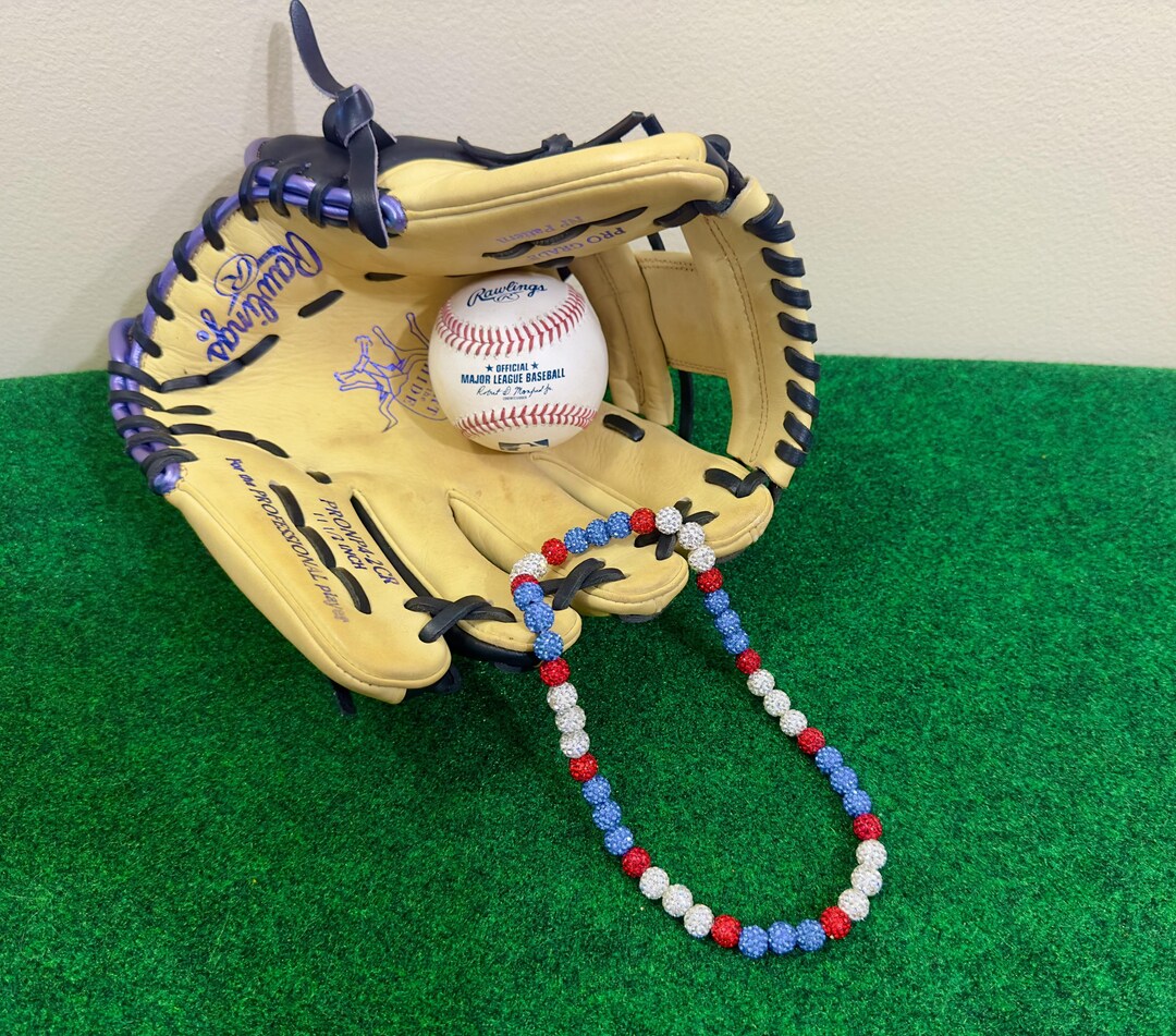 Philadelphia Phillies Inspired Baseball Sports Drip Rhinestone Beaded ...