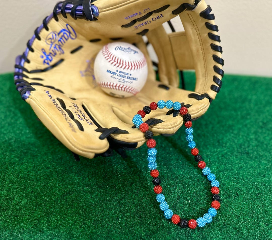 Arizona Diamondbacks Inspired Baseball Sports Drip Rhinestone Beaded ...