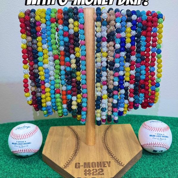 Baseball Beaded Necklace - Etsy