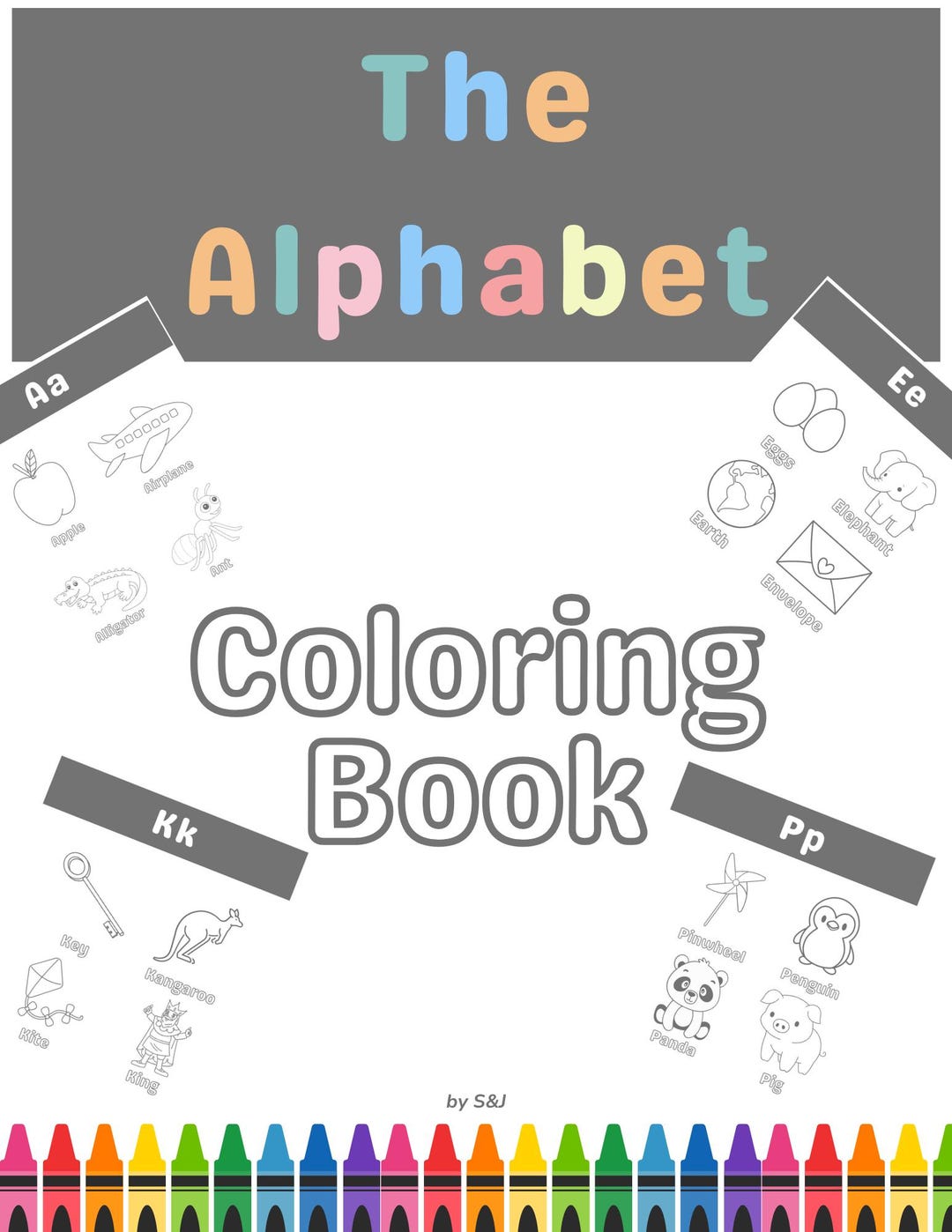 Printable Alphabet Coloring Book for Children– Fun ABC Learning With ...