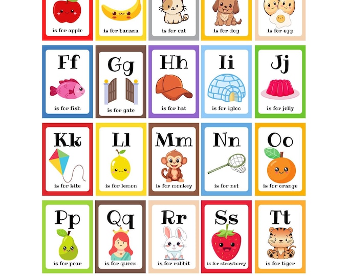 Alphabet Letter Craft 26 Letters Set Tracing Coloring Letters Beginning ...