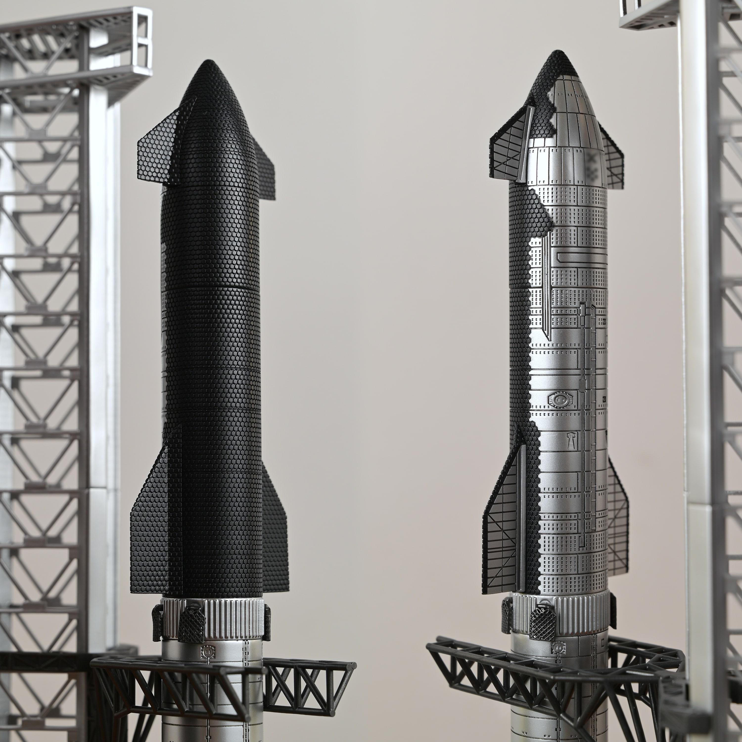 Starship BFR 3D Model With Launch Pad High Detail Model - Etsy