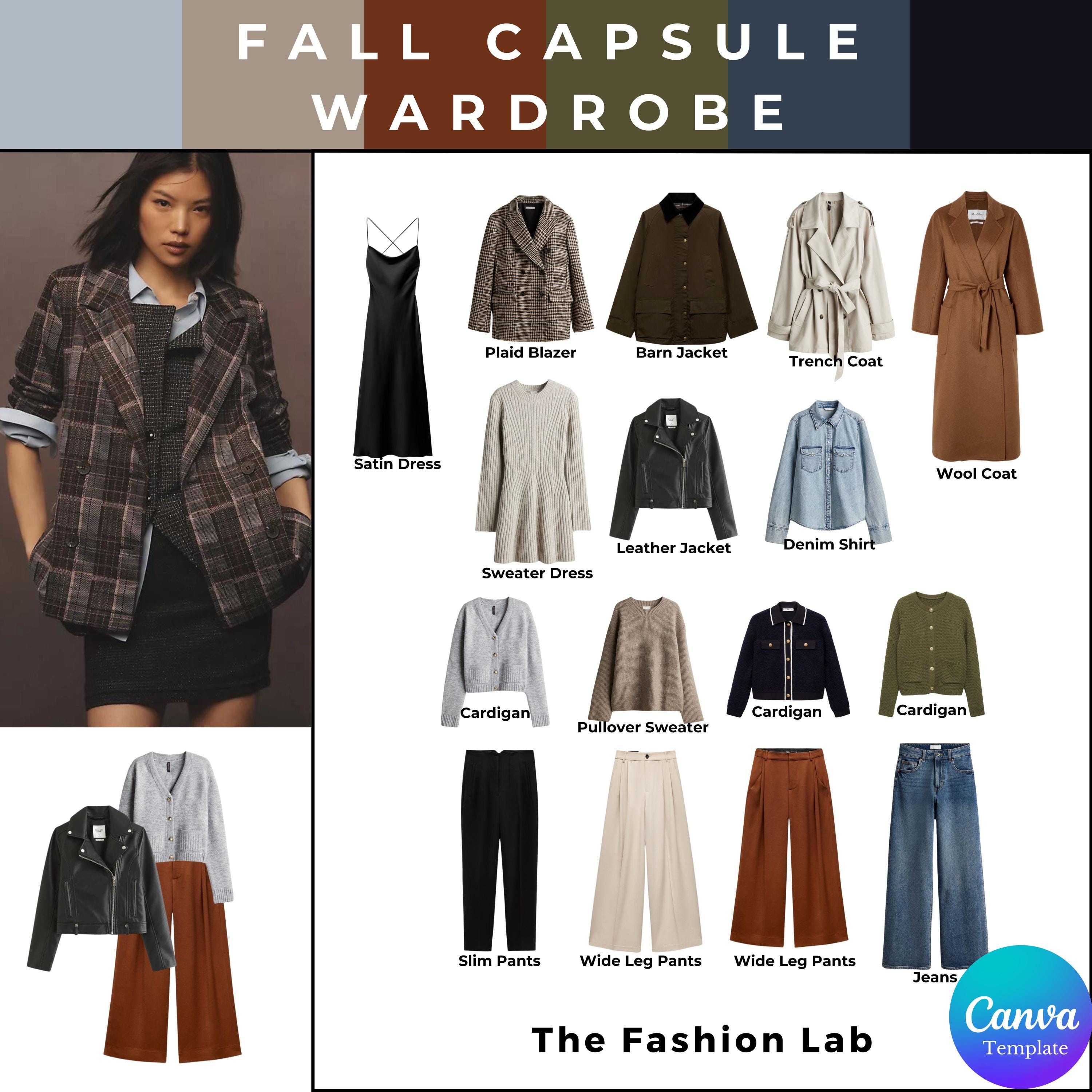 Fall Women's Classic Minimalist, Travel Essentials, Capsule Wardrobe ...