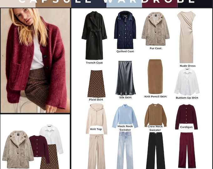 All Year Relaxed Capsule Wardrobe Planner: 100 Pre-styled Outfit Ideas ...