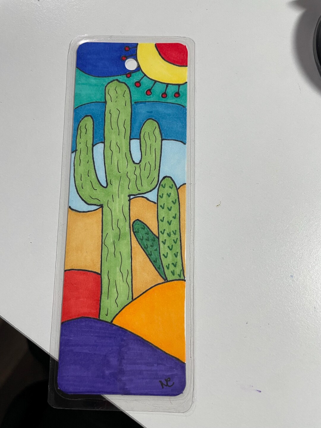 Cacti & Cactus Bookmark | Southwest Desert-themed Bookmark | Unique ...