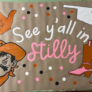 Graduation Brown Painted Paper Custom Banner - Etsy