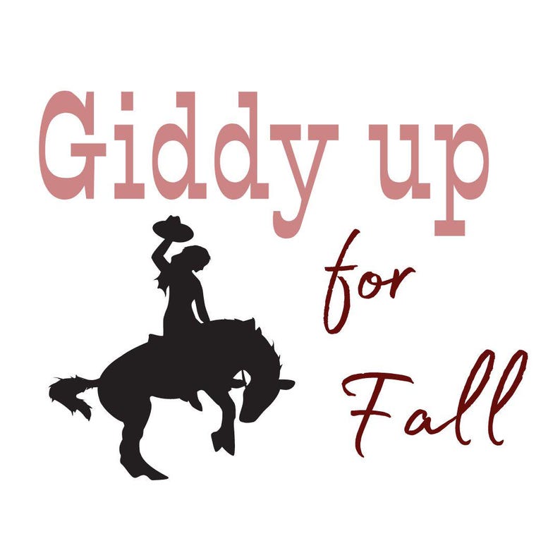 Giddy up for Fall SVG & PNG Digital Download for Crafting - Etsy