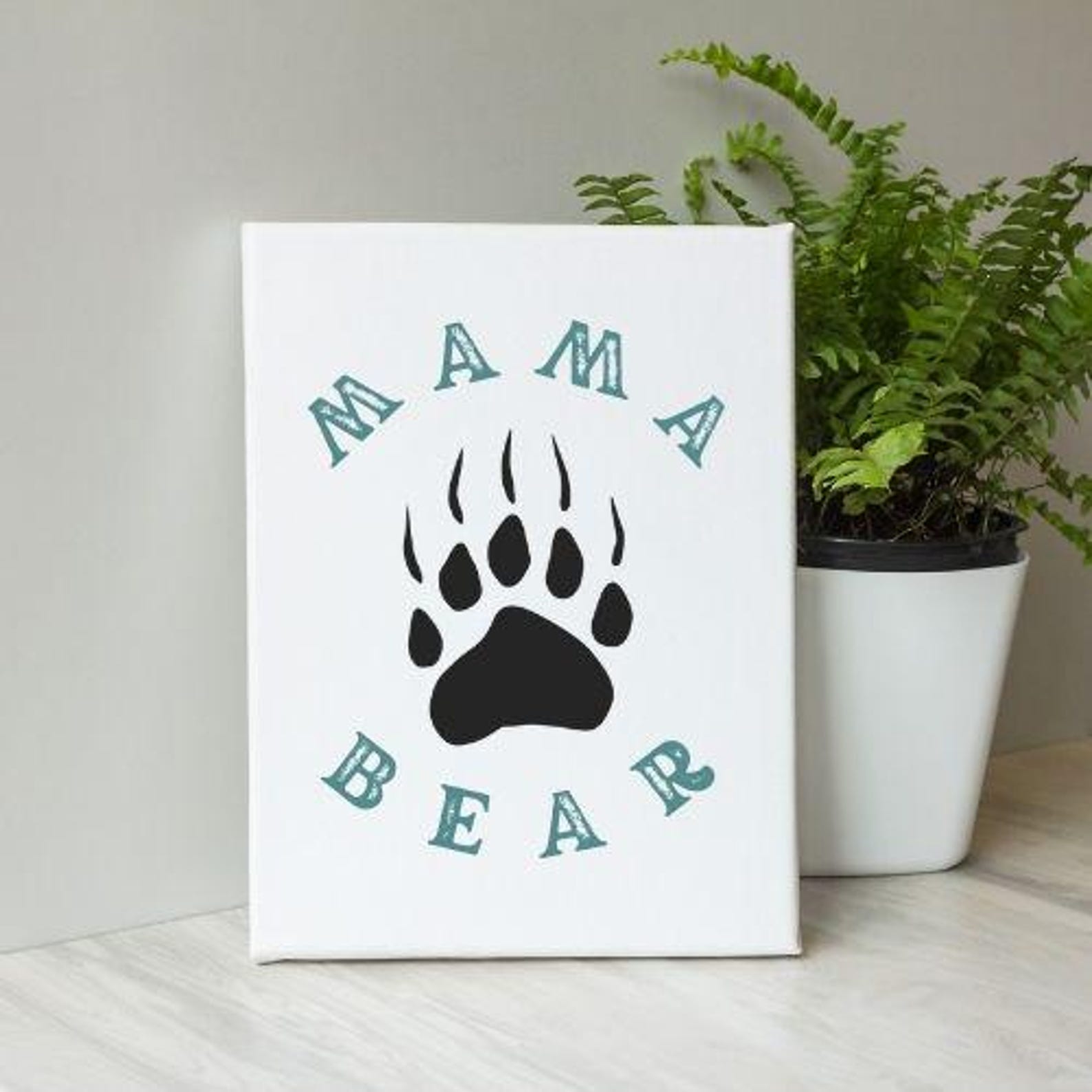 Mama Bear Paw Print SVG & PNG - Digital Download for Crafting - Etsy