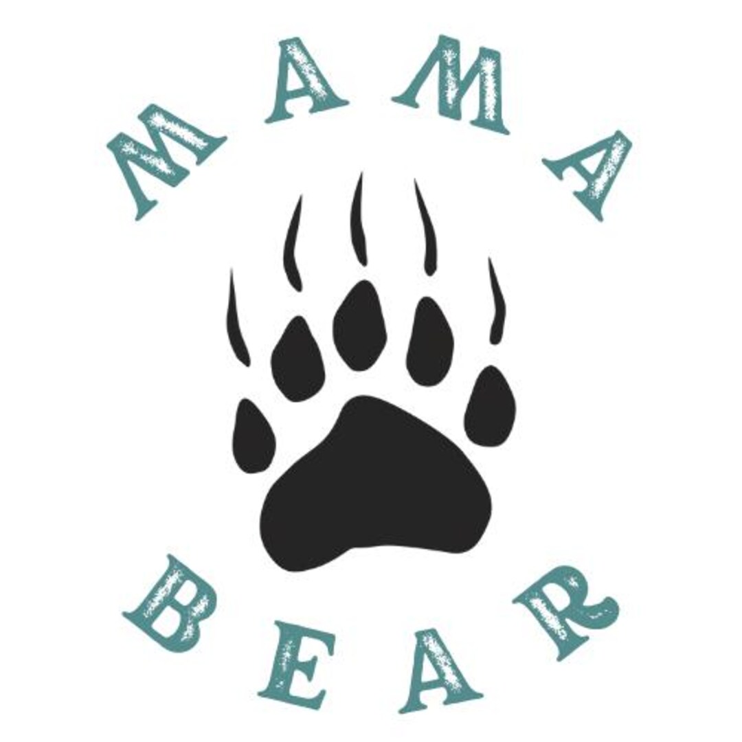 Mama Bear Paw Print SVG & PNG - Digital Download for Crafting - Etsy