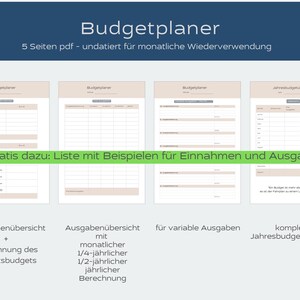 Budgetplaner, Budget Planer, Budgetplanung, Budgetplaner zum ausdrucken ...