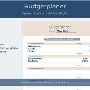 Budgetplaner, Budget Planer, Budgetplanung, Budgetplaner zum ausdrucken ...