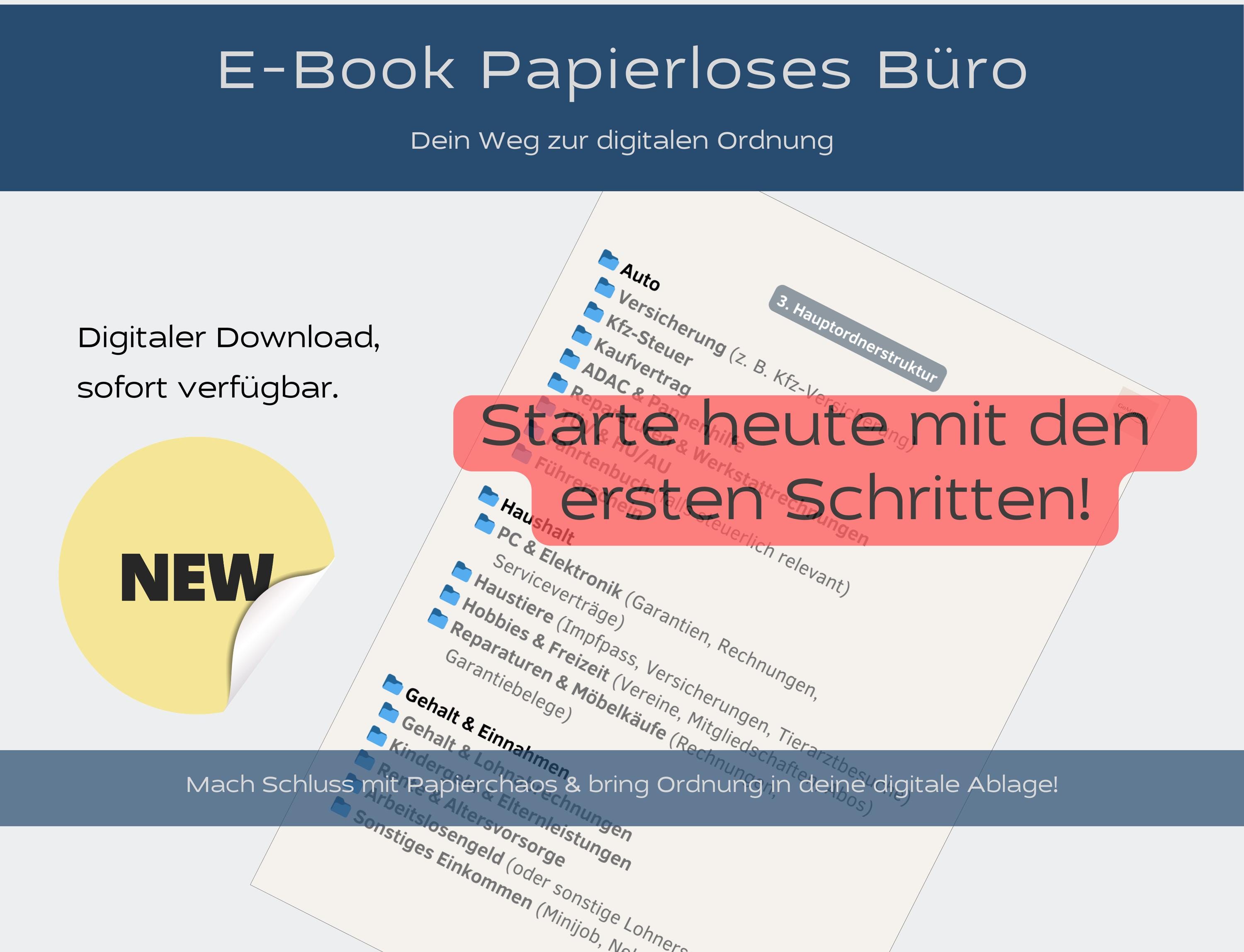 Papierloses Büro, Büro papierlos, digitales Büro, papierloses Büro ...