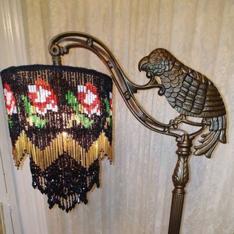 Beaded Lamp Shade - Etsy