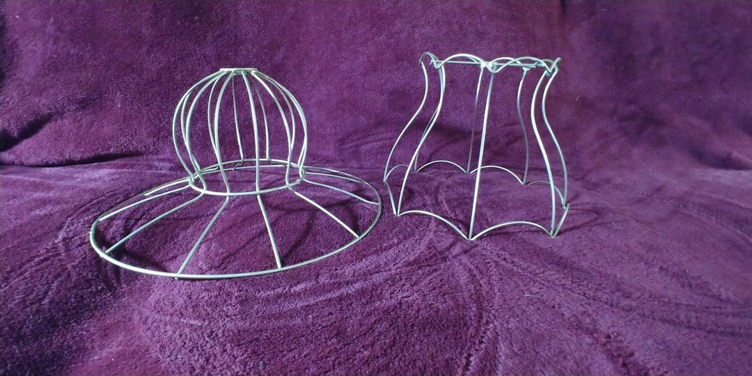 Vintage Hat Wire Lampshade Frame and a Little Old Lady Wire - Etsy