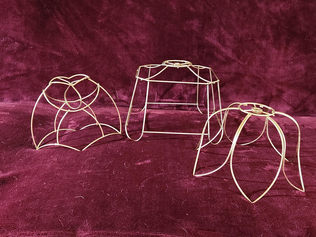 3 Victorian Wire Lampshade Frames Sold Together - Etsy