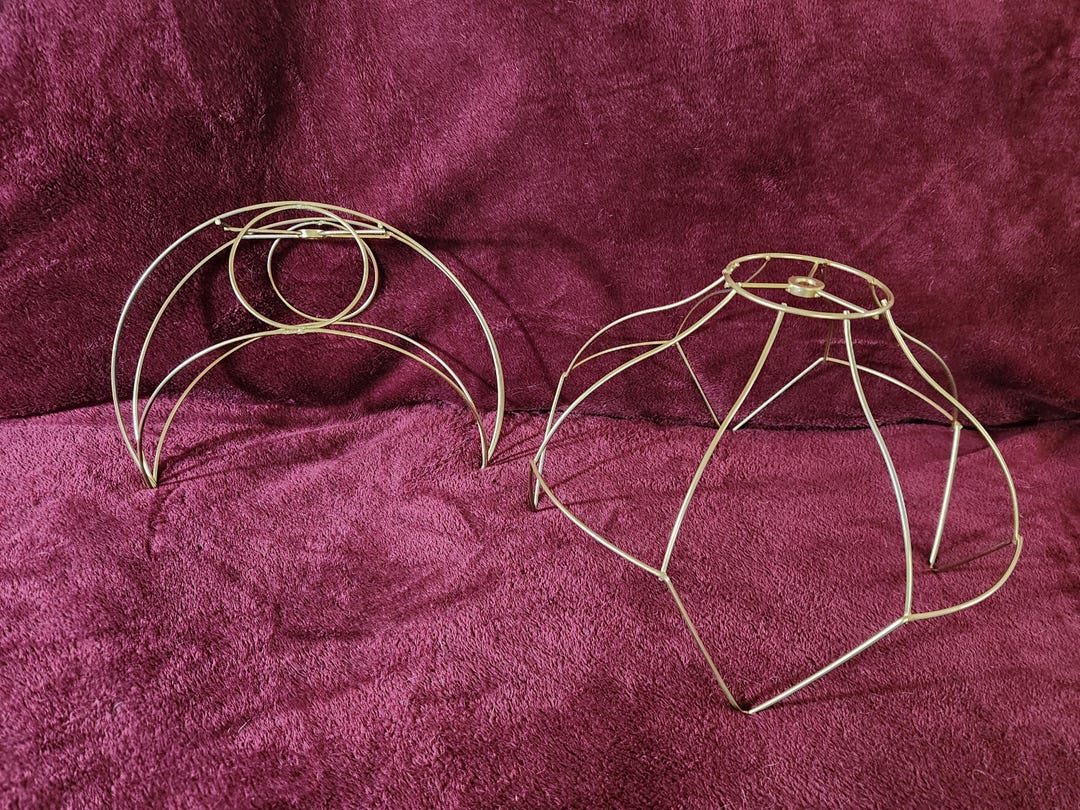 Vintage Wire Lampshade Frames 2 Sold Together - Etsy