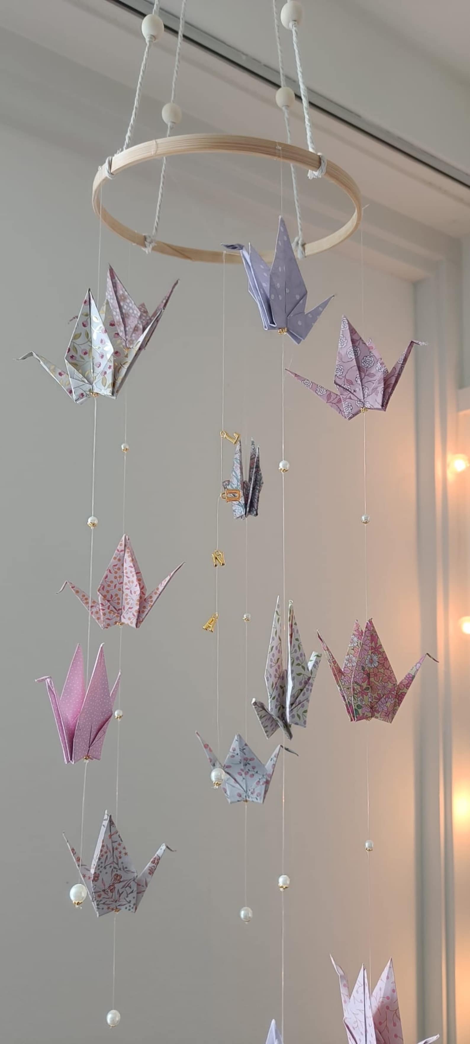 Personalized Origami Baby Mobile - Etsy