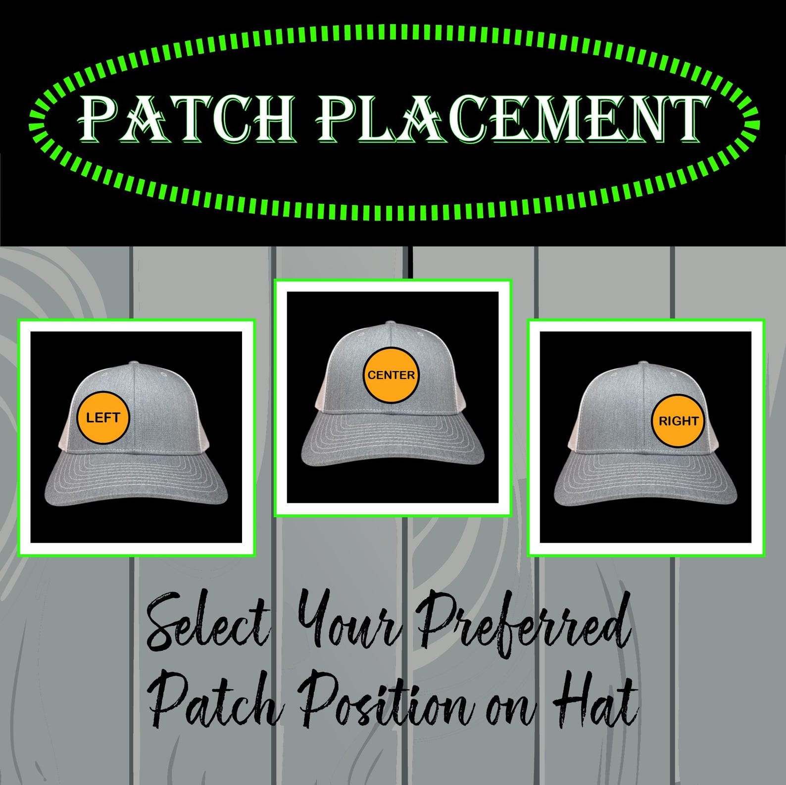 Leather Patch Compass Hat, Trucker Hat, Custom Leather Patch Hat, Sewn ...