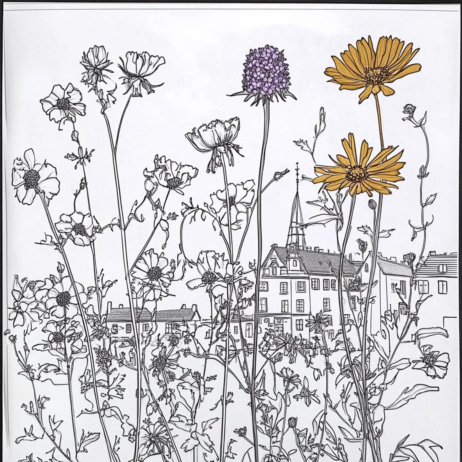 Polish Flower Coloring Book Printable PDF Botanical Floral Plant ...
