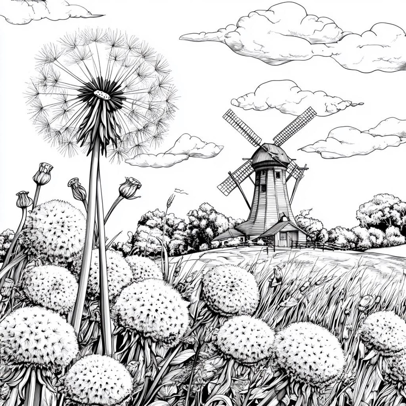 Polish Flower Coloring Book Printable PDF Botanical Floral Plant ...