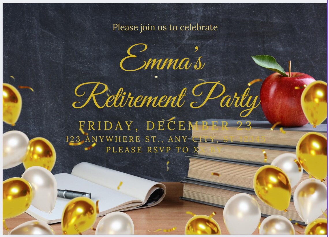 Teacher Retirement Party BUNDLE - Etsy