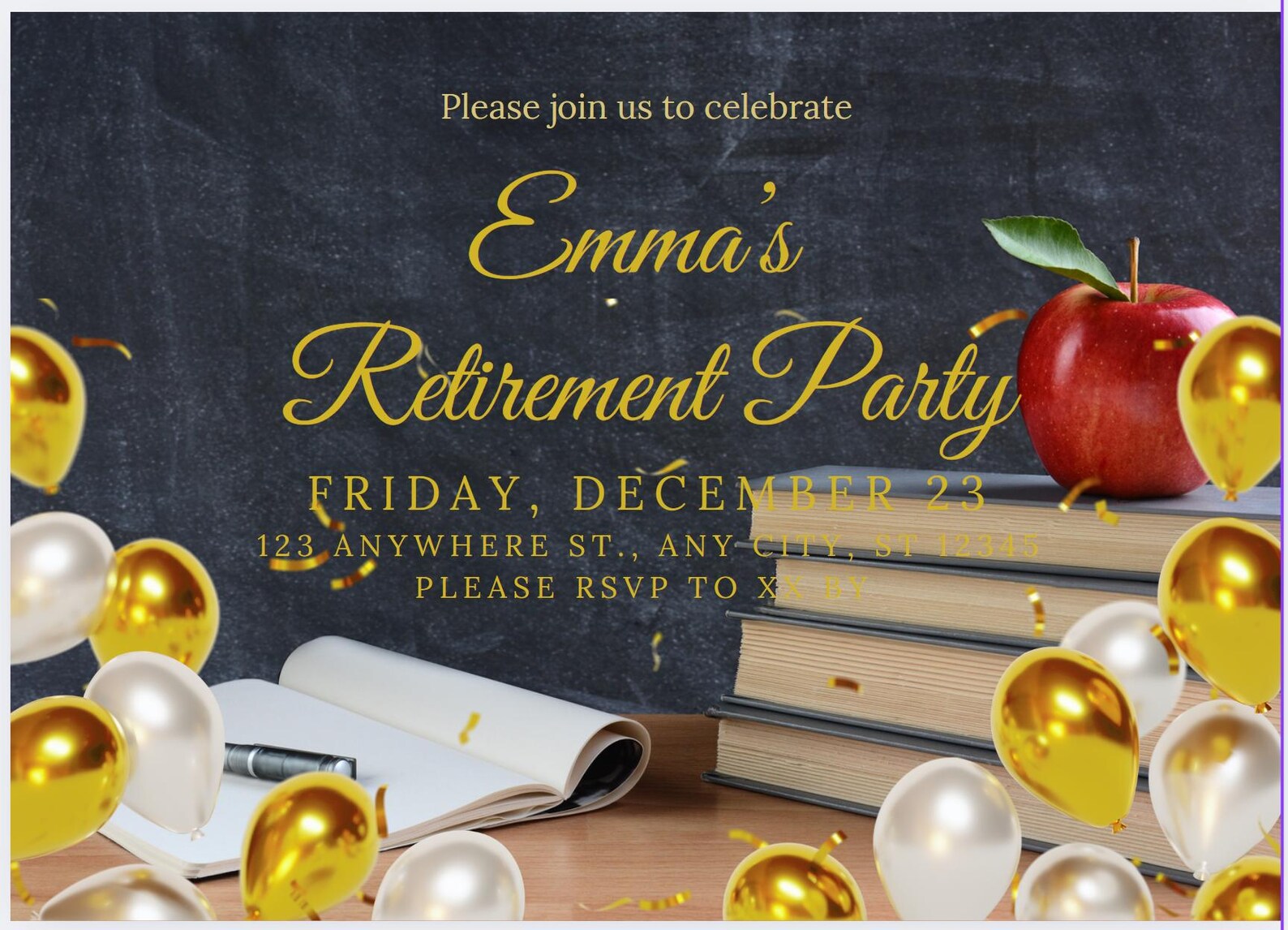 Teacher Retirement Party BUNDLE - Etsy