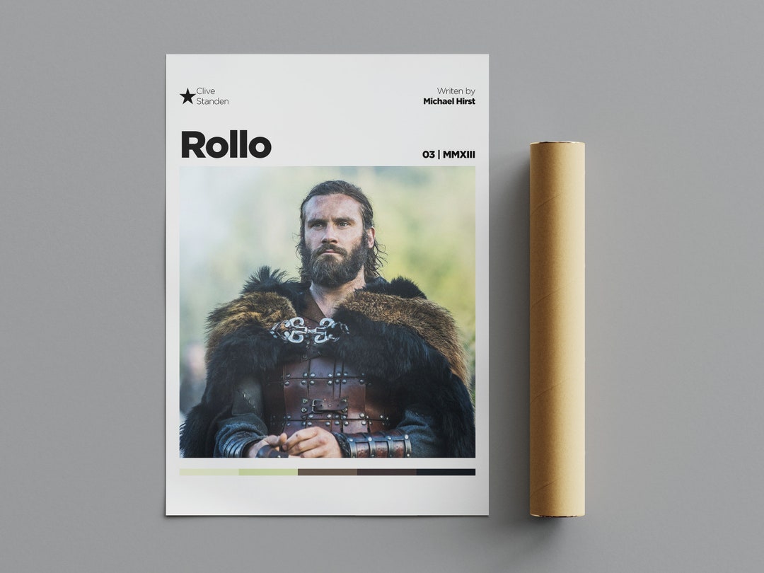Rollo Lothbrok Poster, Minimalist Poster, Anime Poster, Wall Art, Wall ...