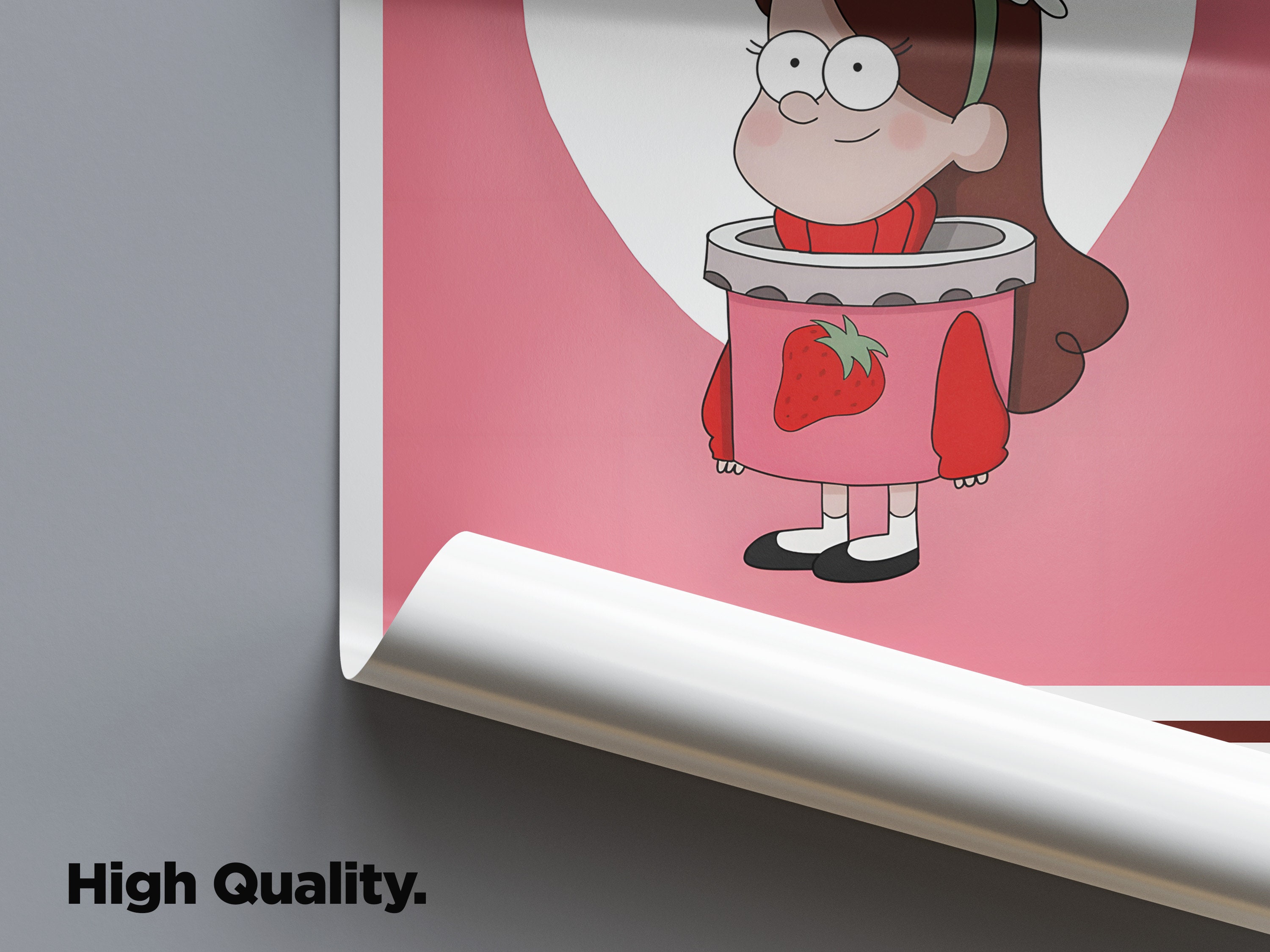 Mabel Pines Poster, Minimalist Poster, Anime Poster, Wall Art, Wall ...