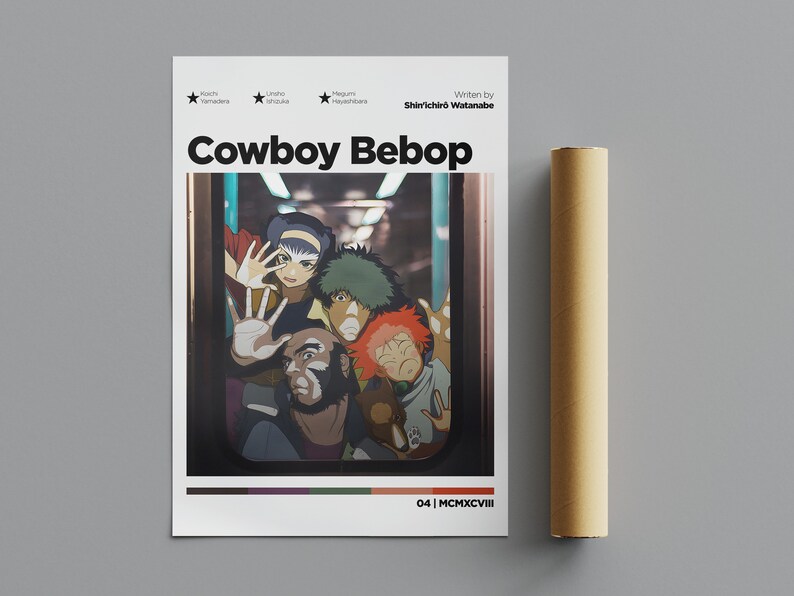 Cowboy Bebop Poster, Minimalist Poster, Anime Poster, Wall Art, Wall ...