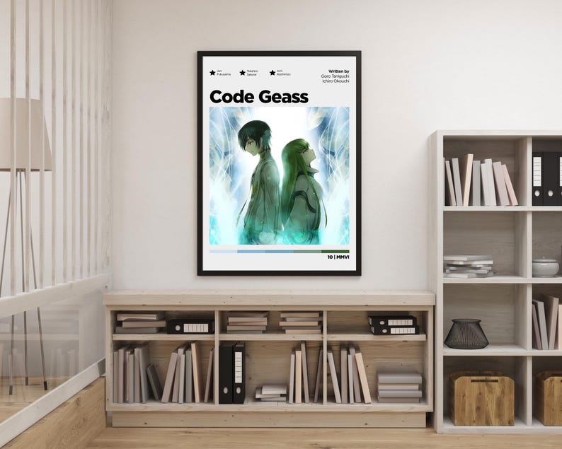 Code Geass Poster, Minimalist Poster, Anime Poster, Wall Art, Wall ...