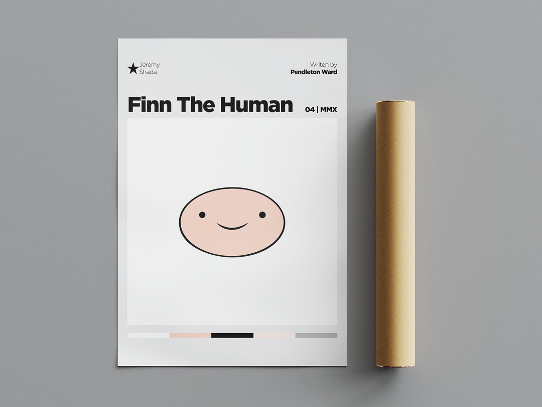 Finn the Human Poster, Minimalist Poster, Anime Poster, Wall Art, Wall ...