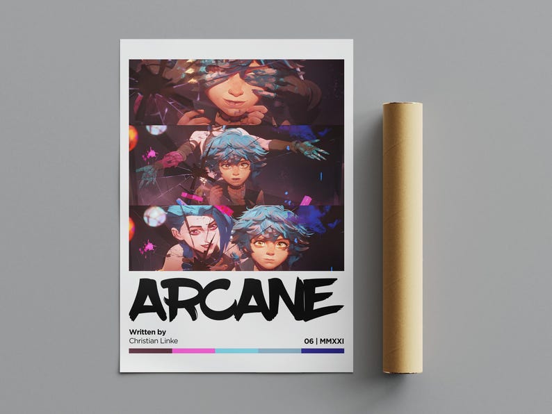 Arcane Poster, Minimalist Poster, Anime Poster, Wall Art, Wall Decor ...