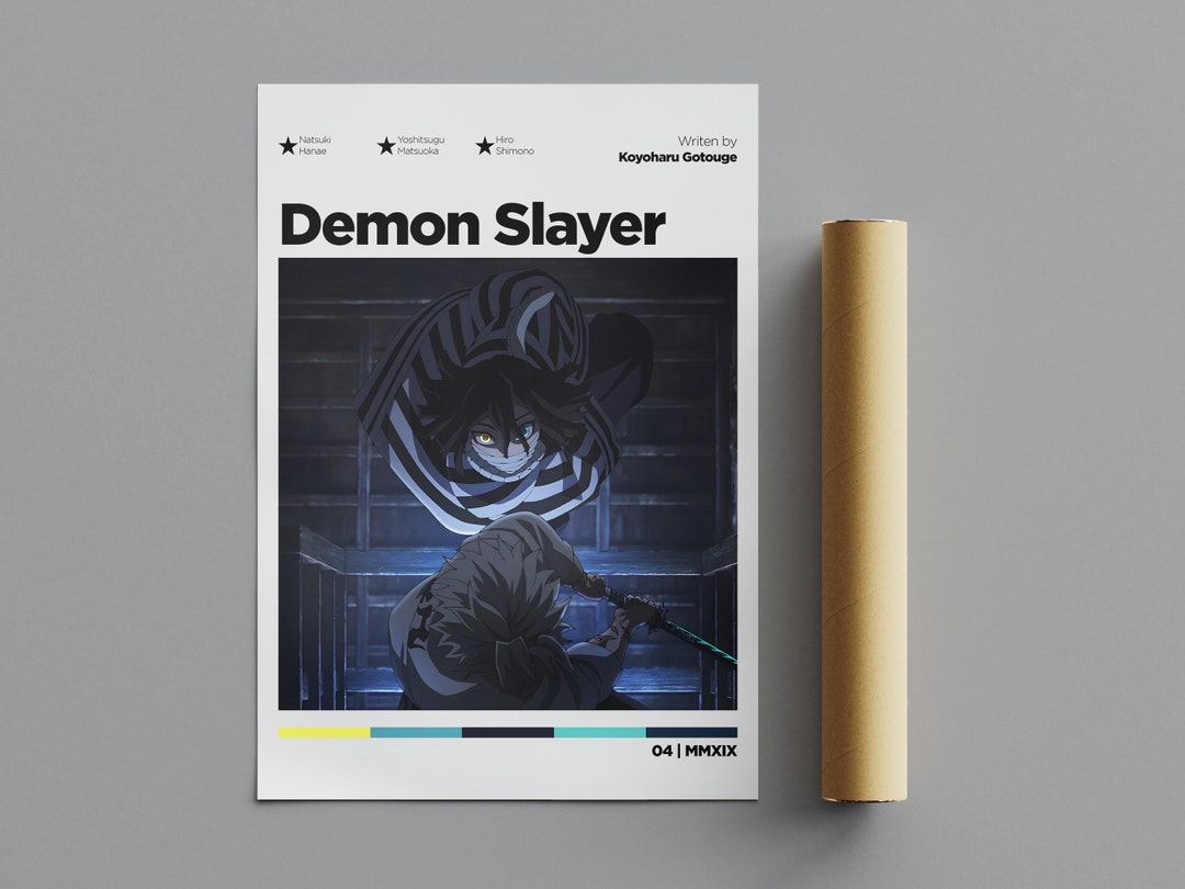 Demon Slayer Poster, Minimalist Poster, Anime Poster, Wall Art, Wall ...