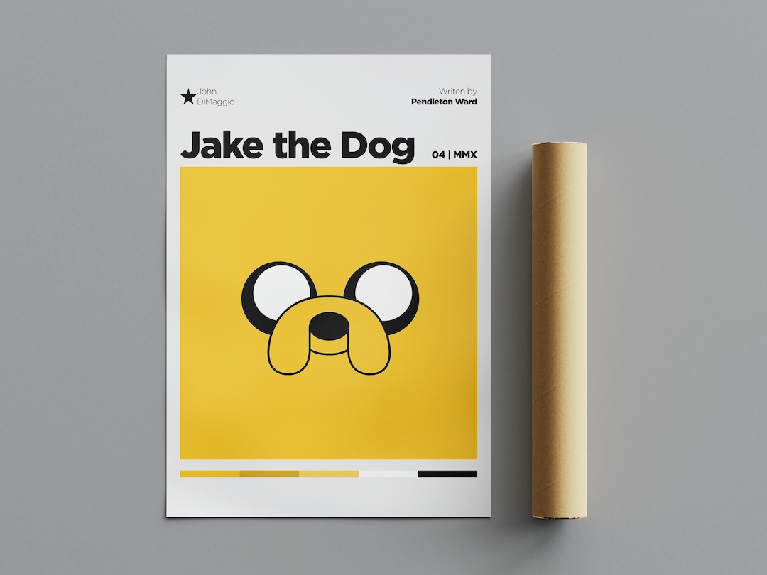 Jake the Dog Poster, Minimalist Poster, Anime Poster, Wall Art, Wall ...