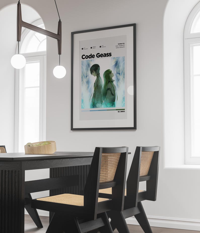 Code Geass Poster, Minimalist Poster, Anime Poster, Wall Art, Wall ...