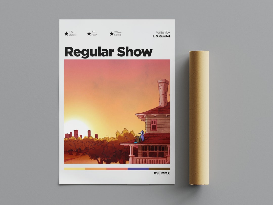 Regular Show Poster, Minimalist Poster, Anime Poster, Wall Art, Wall ...