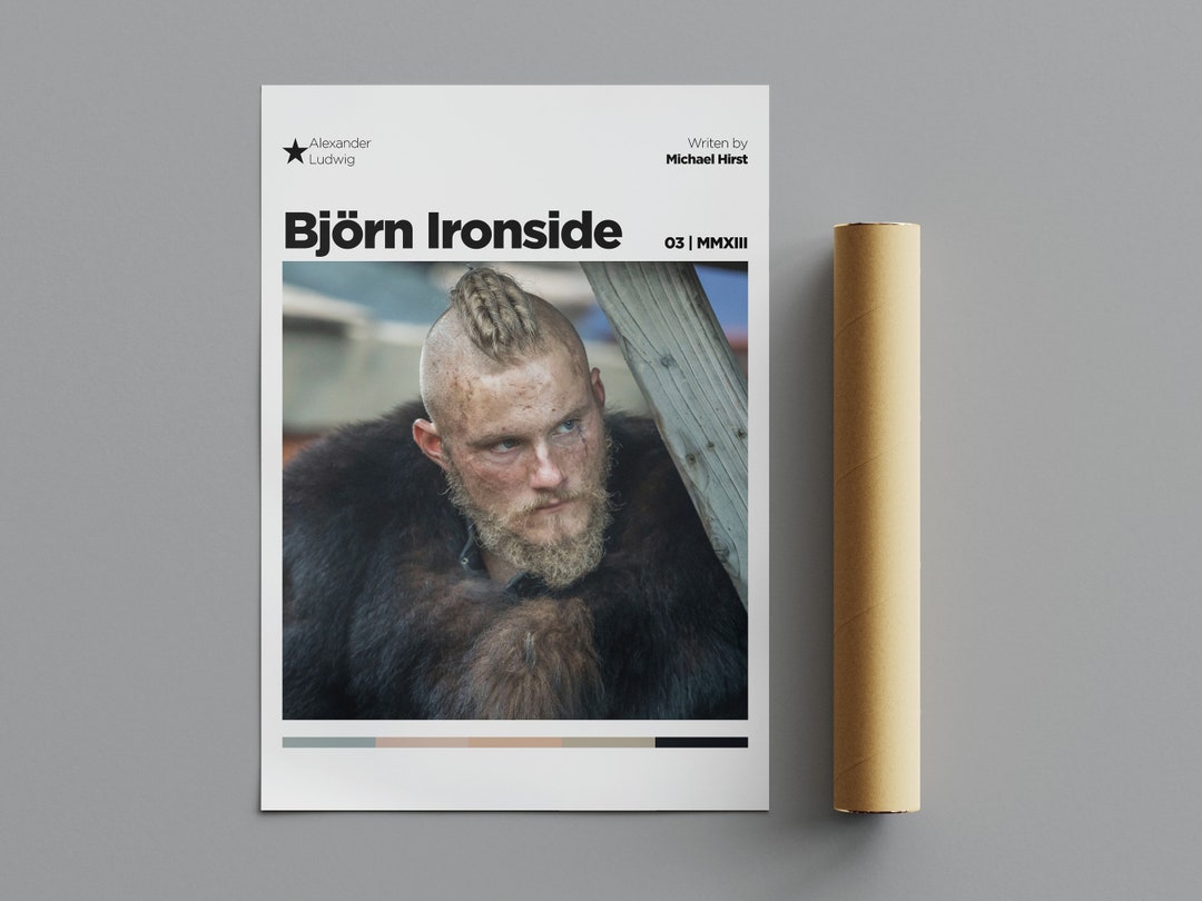 Björn ironside Ragnarsson Poster, Minimalist Poster, Anime Poster, Wall ...
