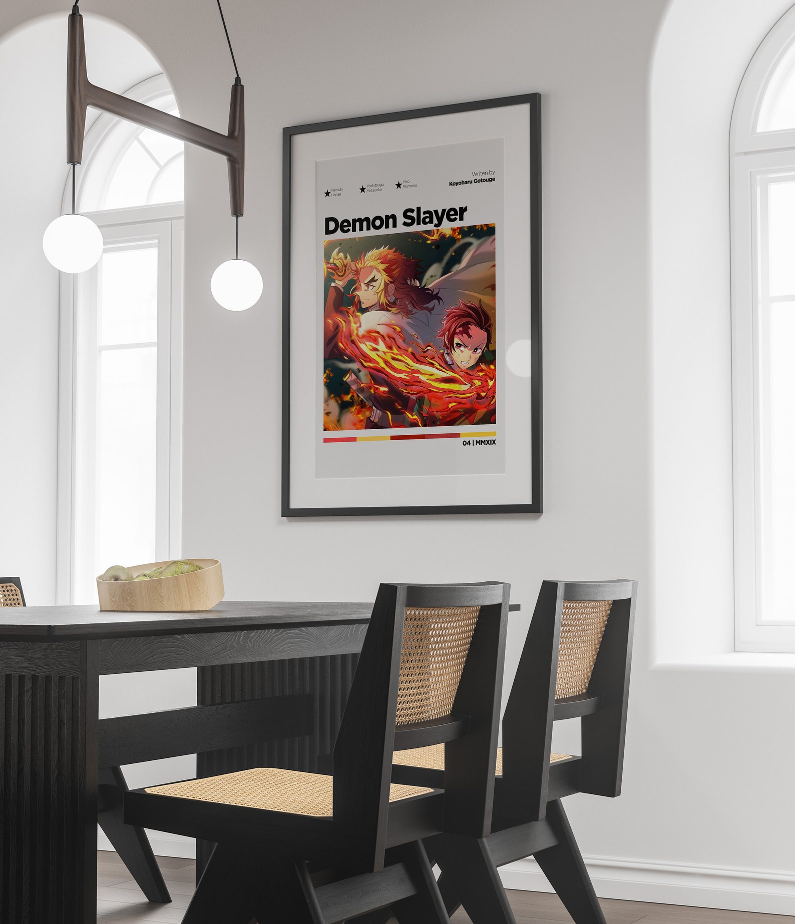 Demon Slayer Poster, Minimalist Poster, Anime Poster, Wall Art, Wall ...