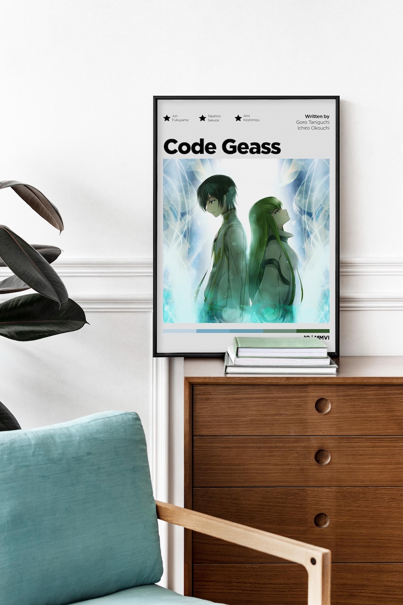Code Geass Poster, Minimalist Poster, Anime Poster, Wall Art, Wall ...