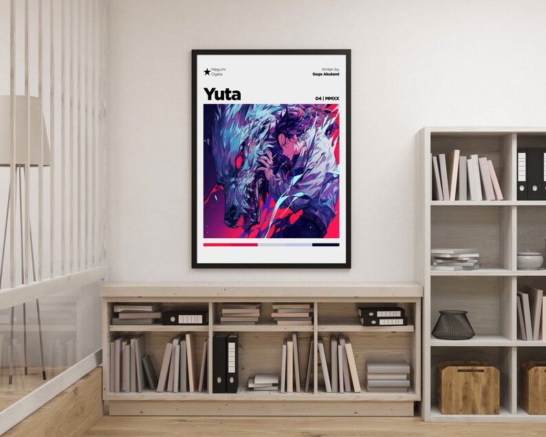 Yuta Okkotsu Poster, Minimalist Poster, Anime Poster, Wall Art, Wall ...