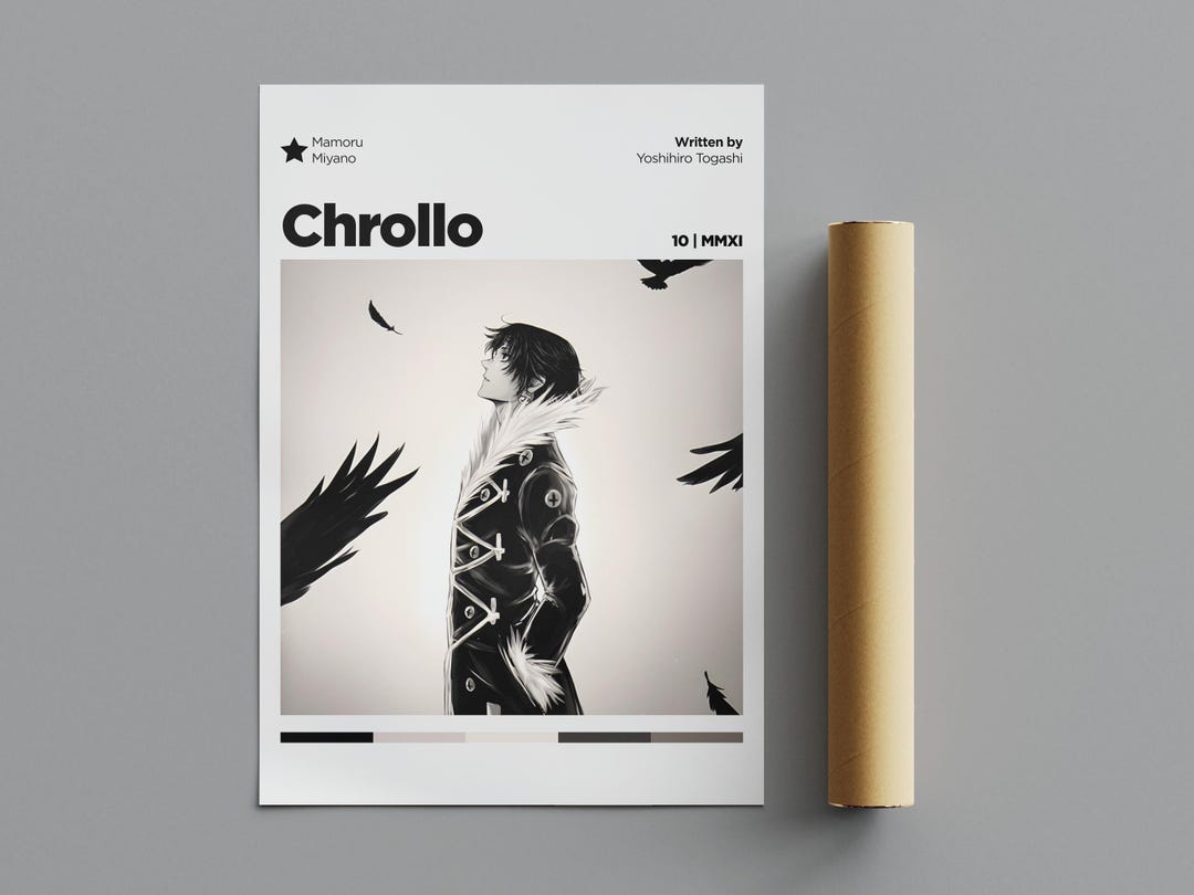 Chrollo Lucilfer Poster, Hunter X Hunter Poster, Minimalist Poster ...
