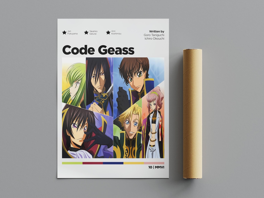 Code Geass Poster, Minimalist Poster, Anime Poster, Wall Art, Wall ...