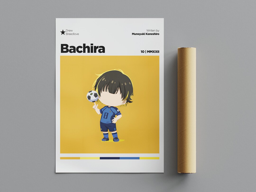 Meguru Bachira Poster, Minimalist Poster, Anime Poster, Wall Art, Wall ...