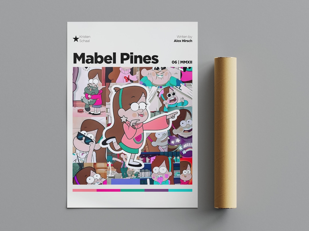 Mabel Pines Poster, Minimalist Poster, Anime Poster, Wall Art, Wall ...