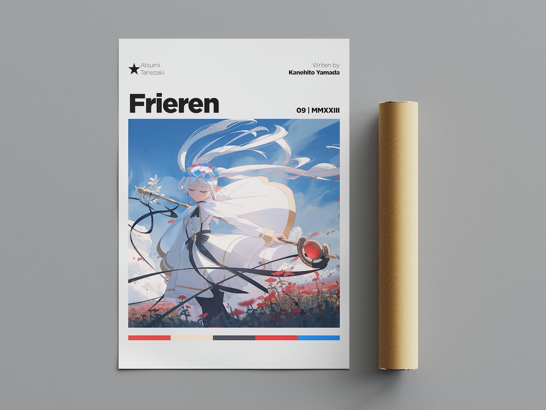 Frieren Poster, Minimalist Poster, Anime Poster, Wall Art, Wall Decor ...