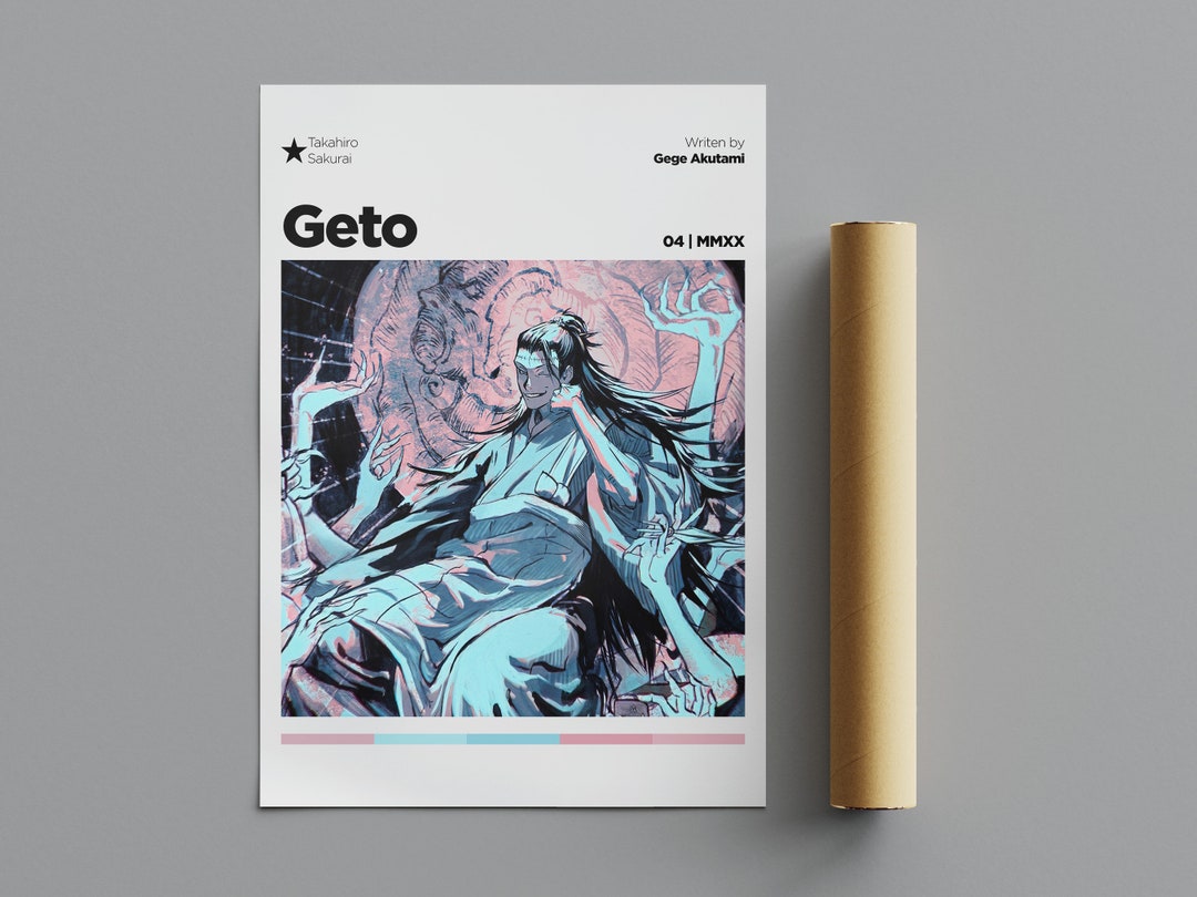 Suguru Geto Poster, Minimalist Poster, Anime Poster, Wall Art, Wall ...