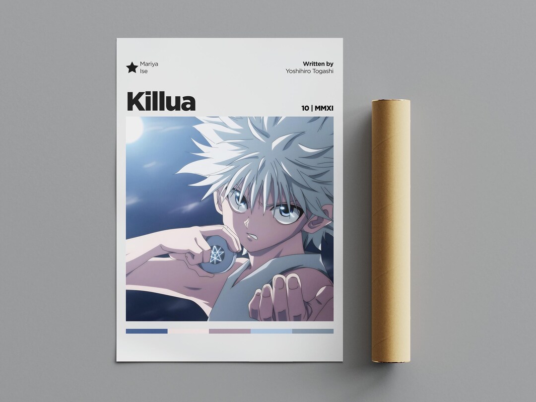 Killua Zoldyck Poster, Hunter X Hunter Poster, Minimalist Poster, Anime ...