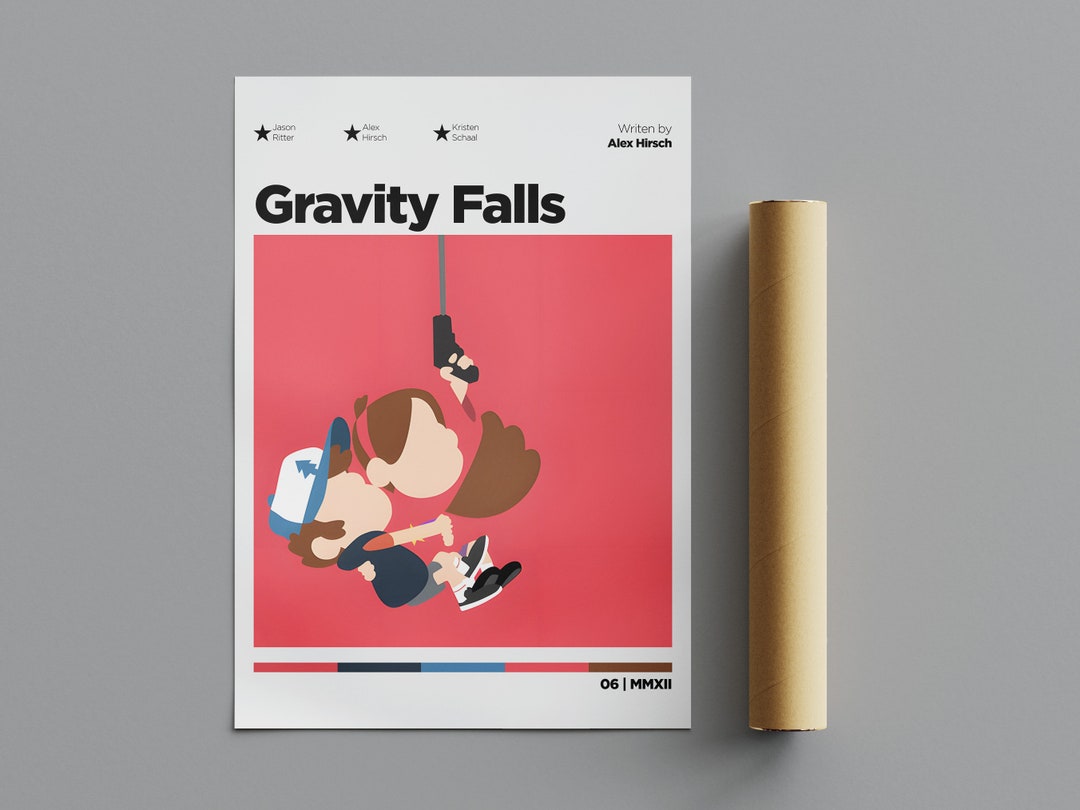Gravity Falls Poster, Minimalist Poster, Anime Poster, Wall Art, Wall ...